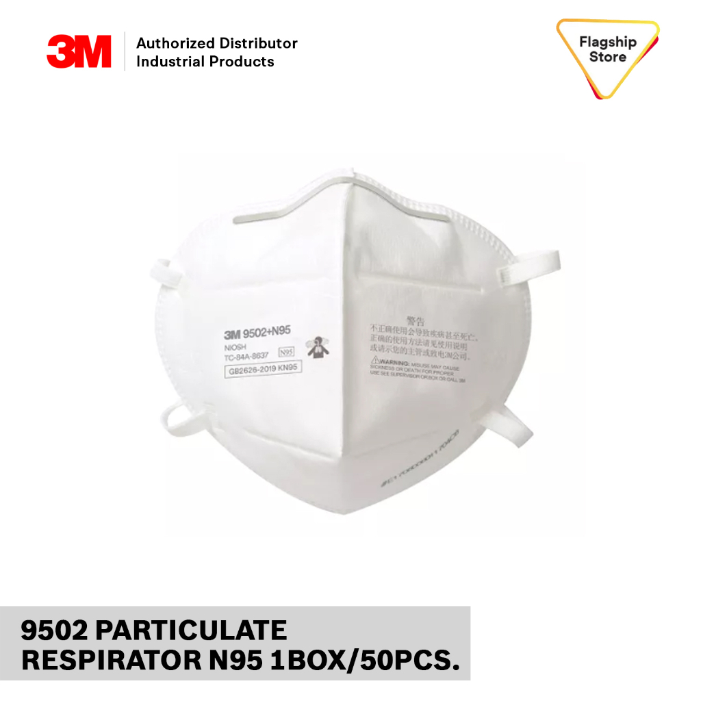 3M 9502 PARTICULATE RESPIRATOR N95 & KN95 1BOX/50PCS. | Shopee Philippines