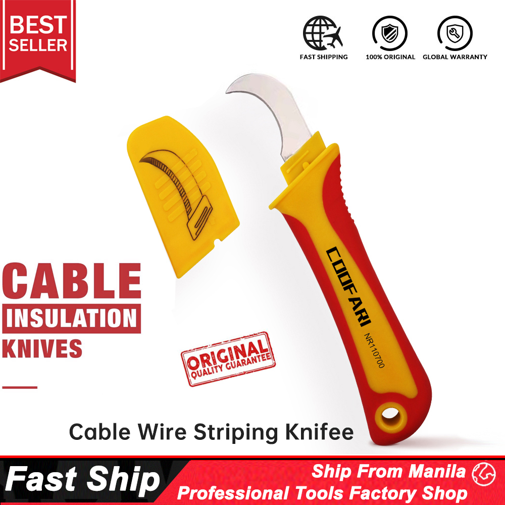 Stainless Steel Blade Insulation Handle Wire Stripping Cable Stripper ...
