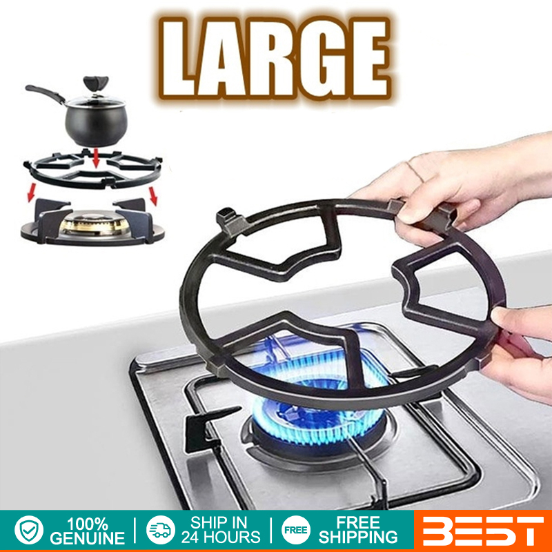 Universal Gas Non Slip Stove Rack Cast Iron Wok Support Rack Burner Gas ...