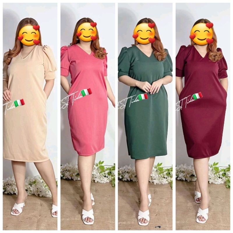 LIZZY PLUS SIZE DRESS WITH POCKET | Shopee Philippines