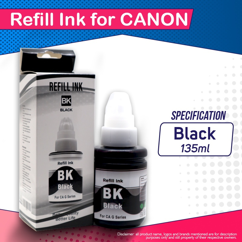 CANON G-Series Printer Refill Ink for G1800 G2800 G3800G G1810 Ink ...
