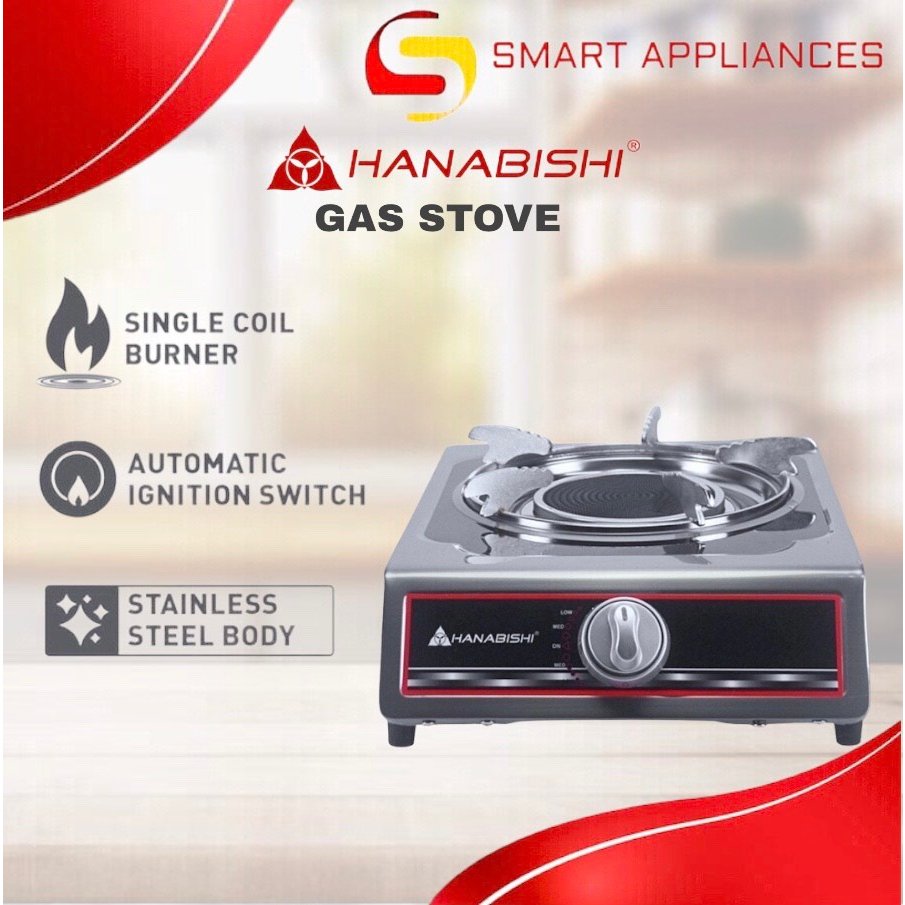 Hanabishi Single Burner Gas Stove GSSCB2000 infrared Coil Burner, Stainless Steel Top | Shopee ...