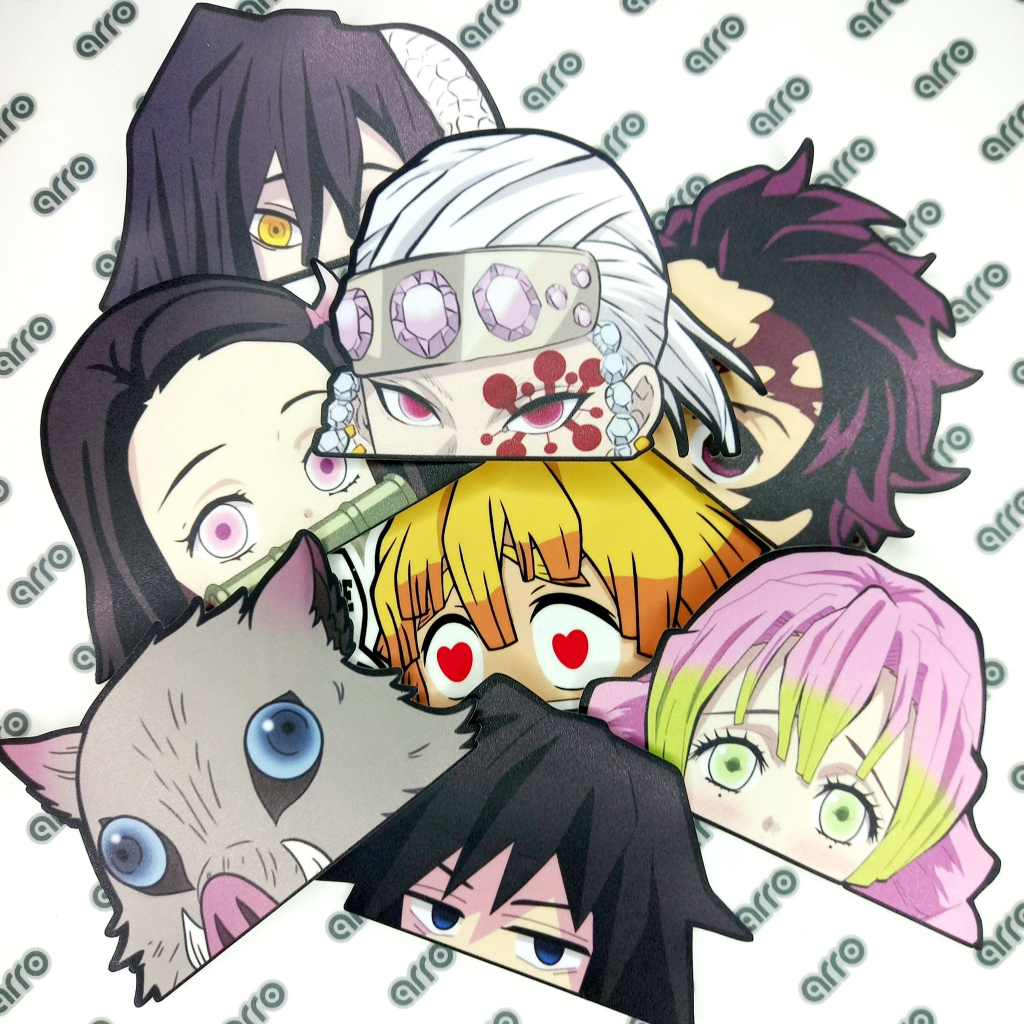 Demon Slayer : Kimetsu No Yaiba | Anime Peeker Sticker For Aquaflask ...