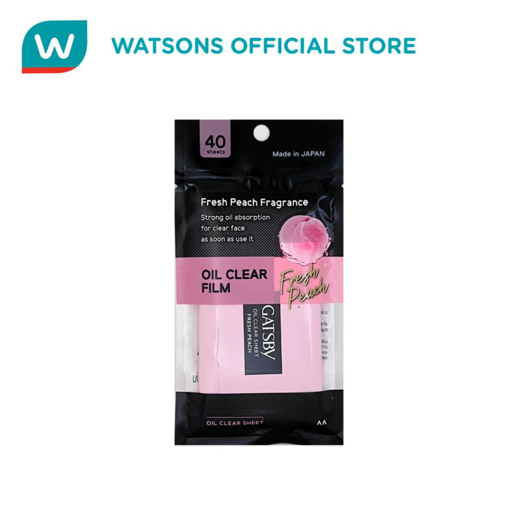 GATSBY Oil Clear Film Fresh Peach 40 Sheets | Shopee Philippines