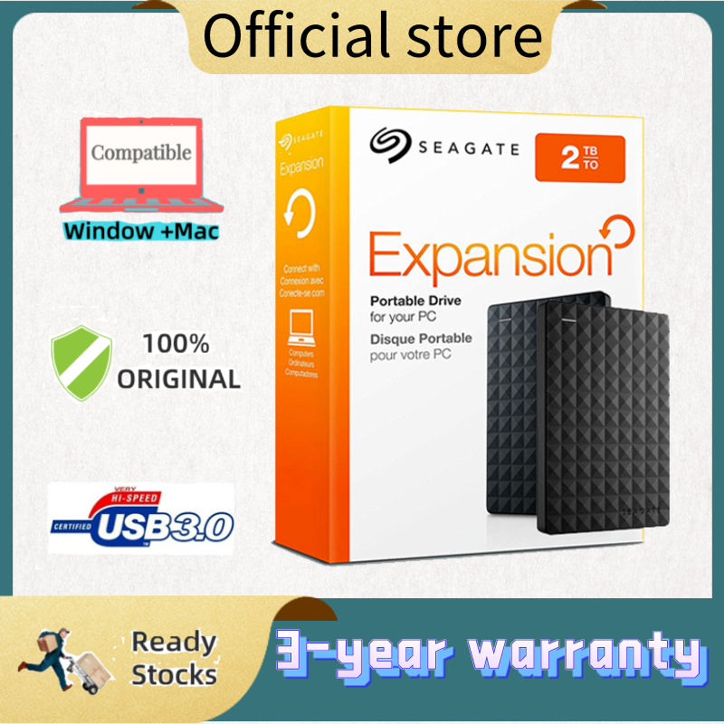 Seagate External Hard Drive Expansion 1TB/2TB Portable 2.5 Hard Drive ...