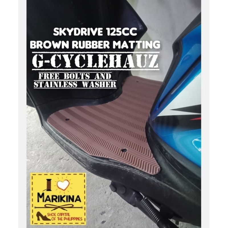 BROWN RUBBER MATTING SUZUKI SKYDRIVE 125CC | Shopee Philippines