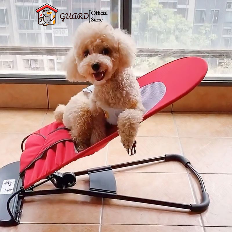 Pet Rocking Chair Dog Cat Rocking Chair Pet Sleeping Bed Foldable ...