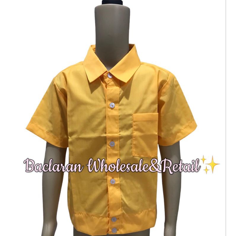 POlo Jacket Yellow Gold School Uniform ( kinder-Highschool ) | Shopee ...