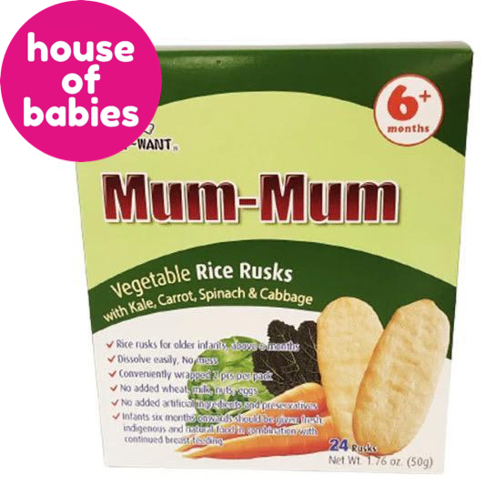 Mum-Mum Vegetable Rice Rusks 50g | Shopee Philippines