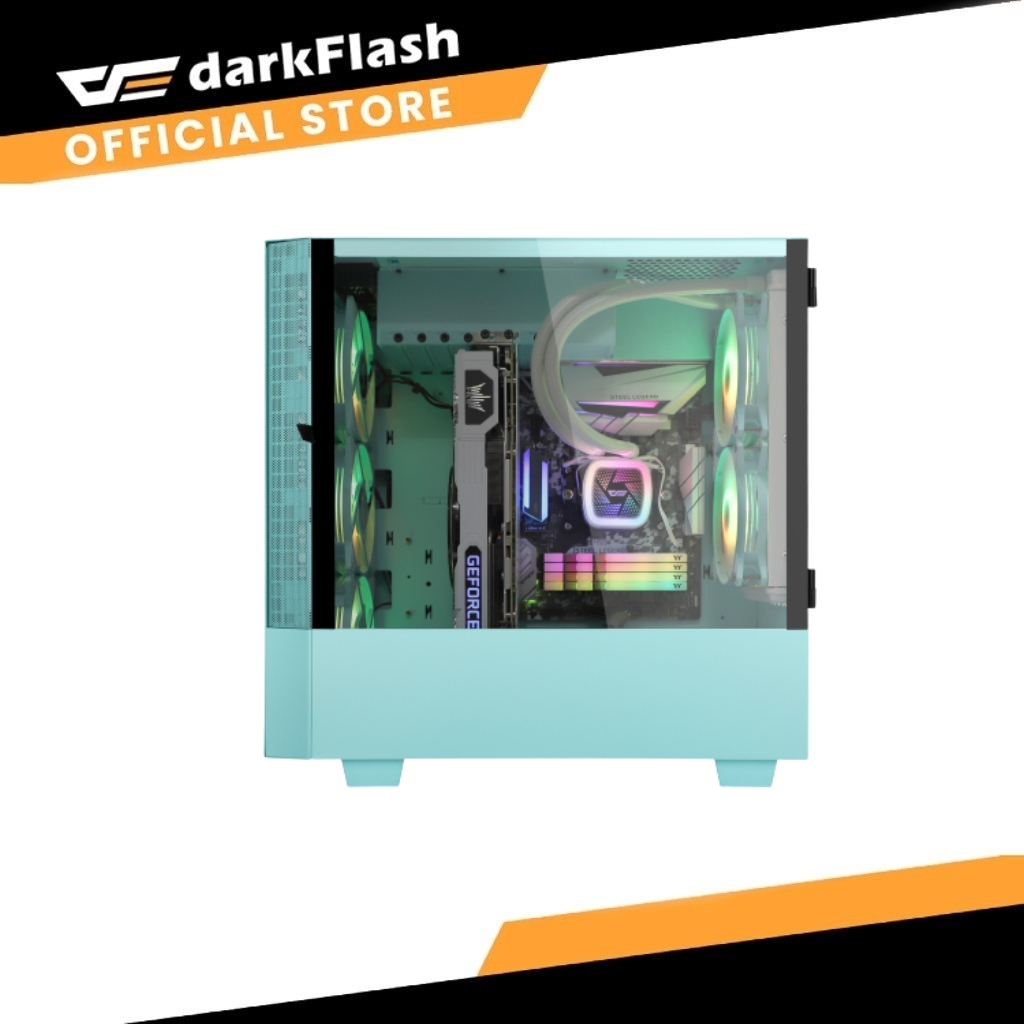 Darkflash DLV22 ATX TG Gaming Case Neomint | Shopee Philippines