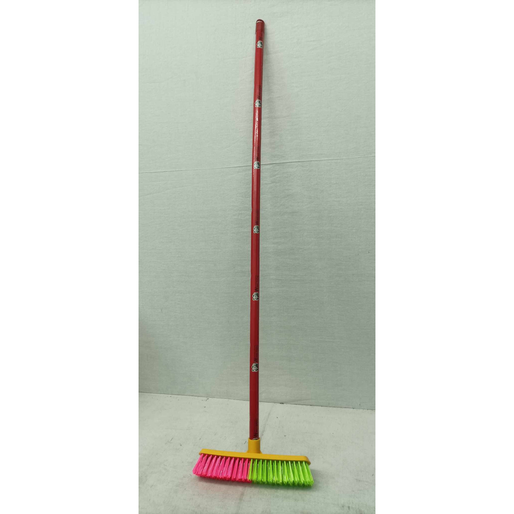 Heavy Duty Plastic Push Brush with Wooden Handle ( 2072 ) | Shopee ...