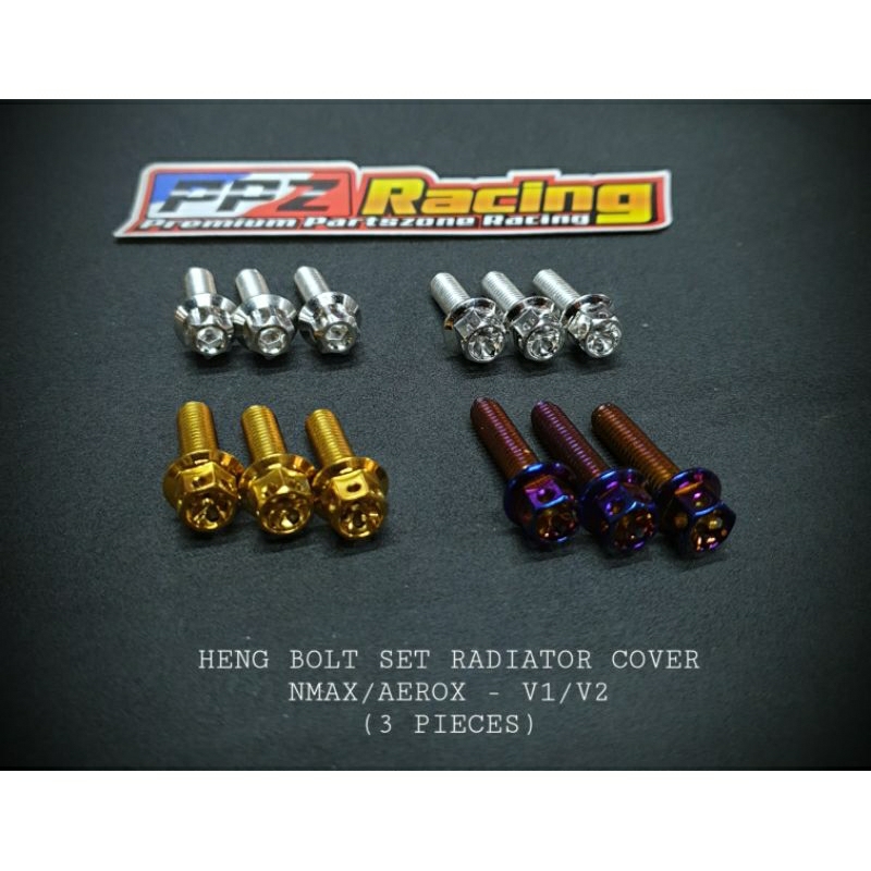 HENG RADIATOR COVER BOLT SET - NMAX/AEROX V1/V2 | Shopee Philippines