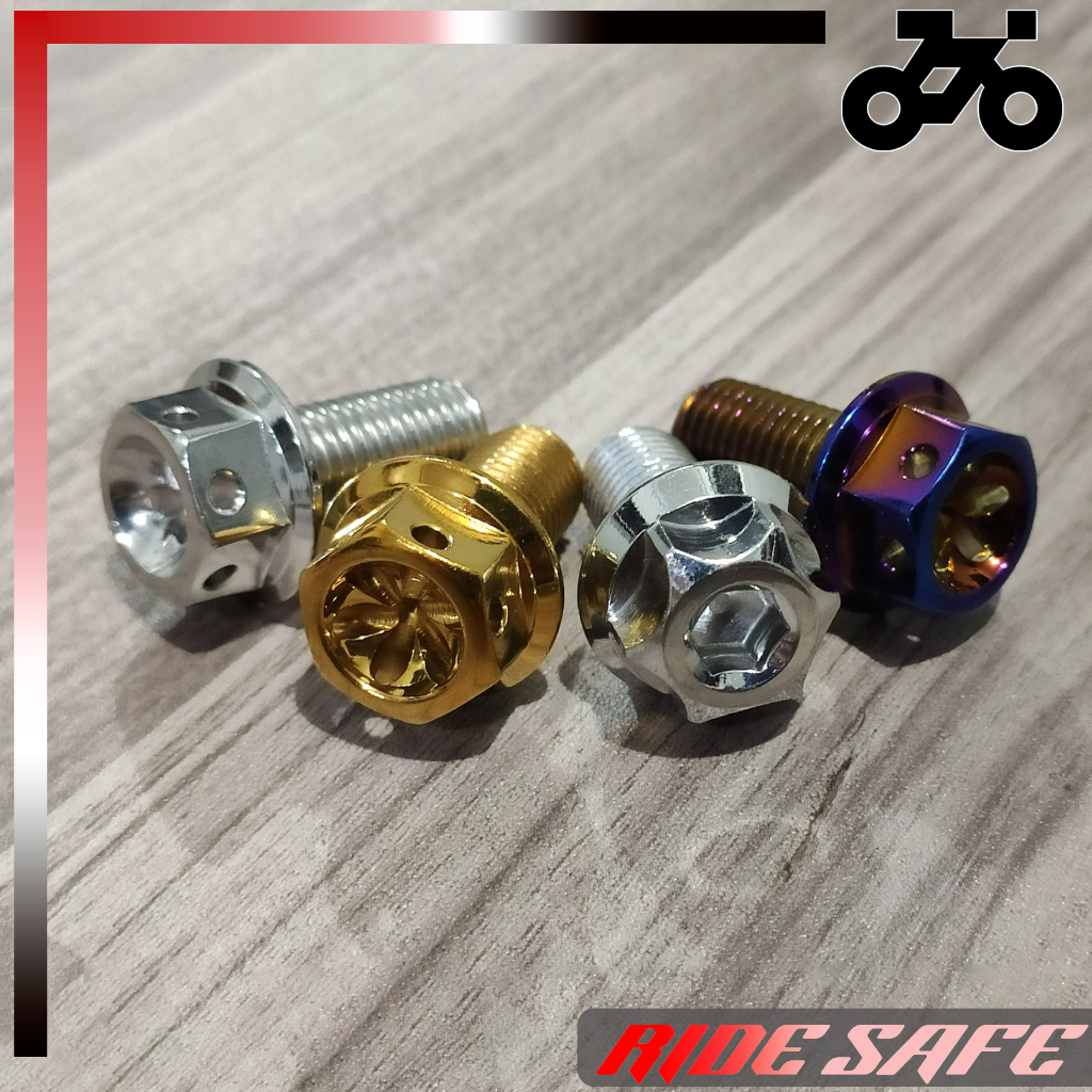 THAILAND BOLTS HENG STAINLESS 10X20 MM FRONT CALIPER CNC BOLT NMAX ...