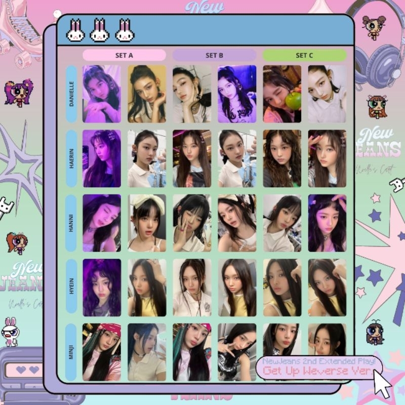 NewJeans Get Up 2nd Extended Play (EP) Weverse Album Photocards | Shopee Philippines