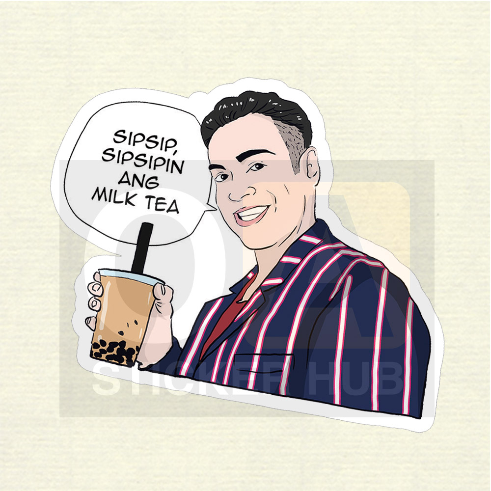 Carlos Agassi Milk tea meme sticker | Shopee Philippines
