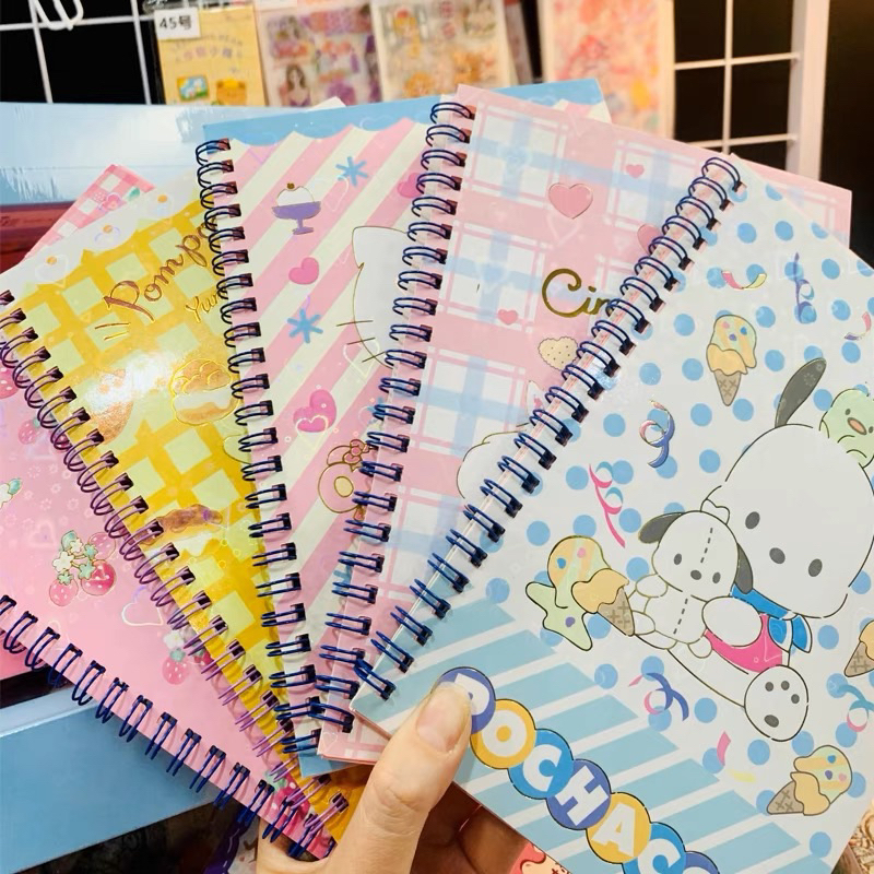 40 Sheets Cute Cartoon Line Notebook Student Stationary Writing ...