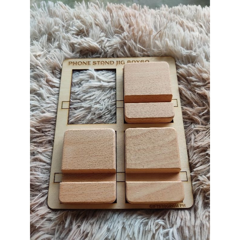 Phone Holder Jig with FREE FILE lightburn corel psd and png | Shopee ...