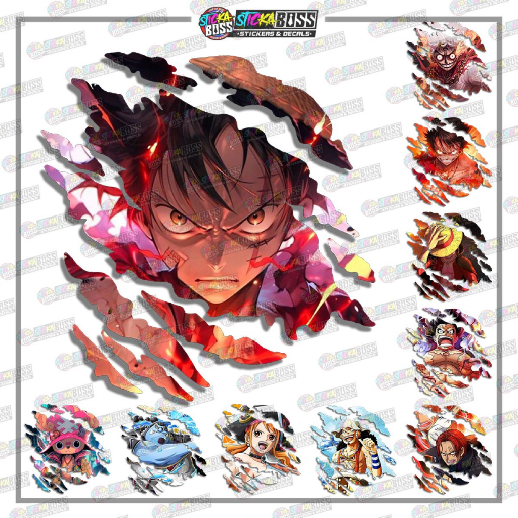 ONE PIECE PART 2 | ANIME SCRATCH STICKER【VINYL PRINTED】( LAMINATED ...