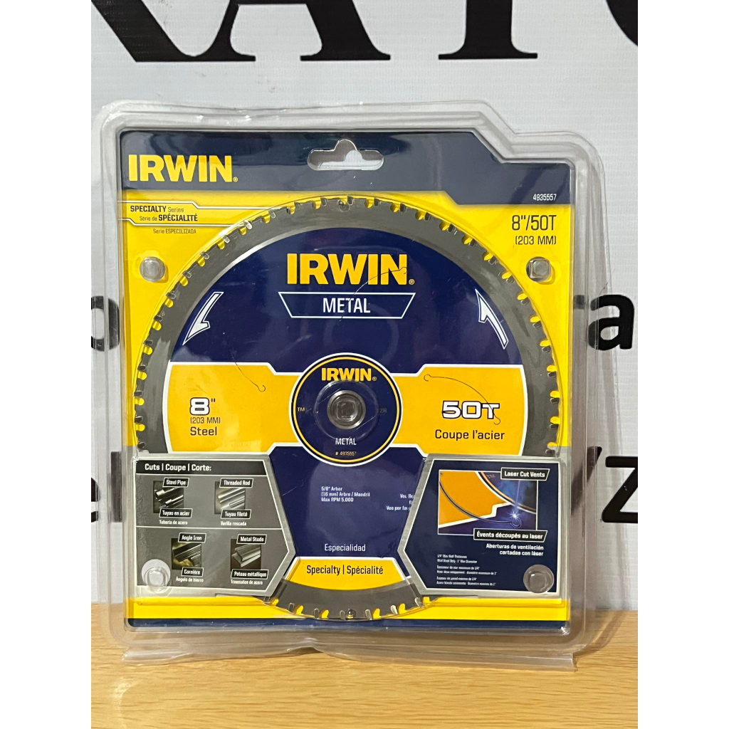 IRWIN 8-Inch Circular Saw Blade, Metal-Cutting, 50-Tooth 5/8 arbor ...