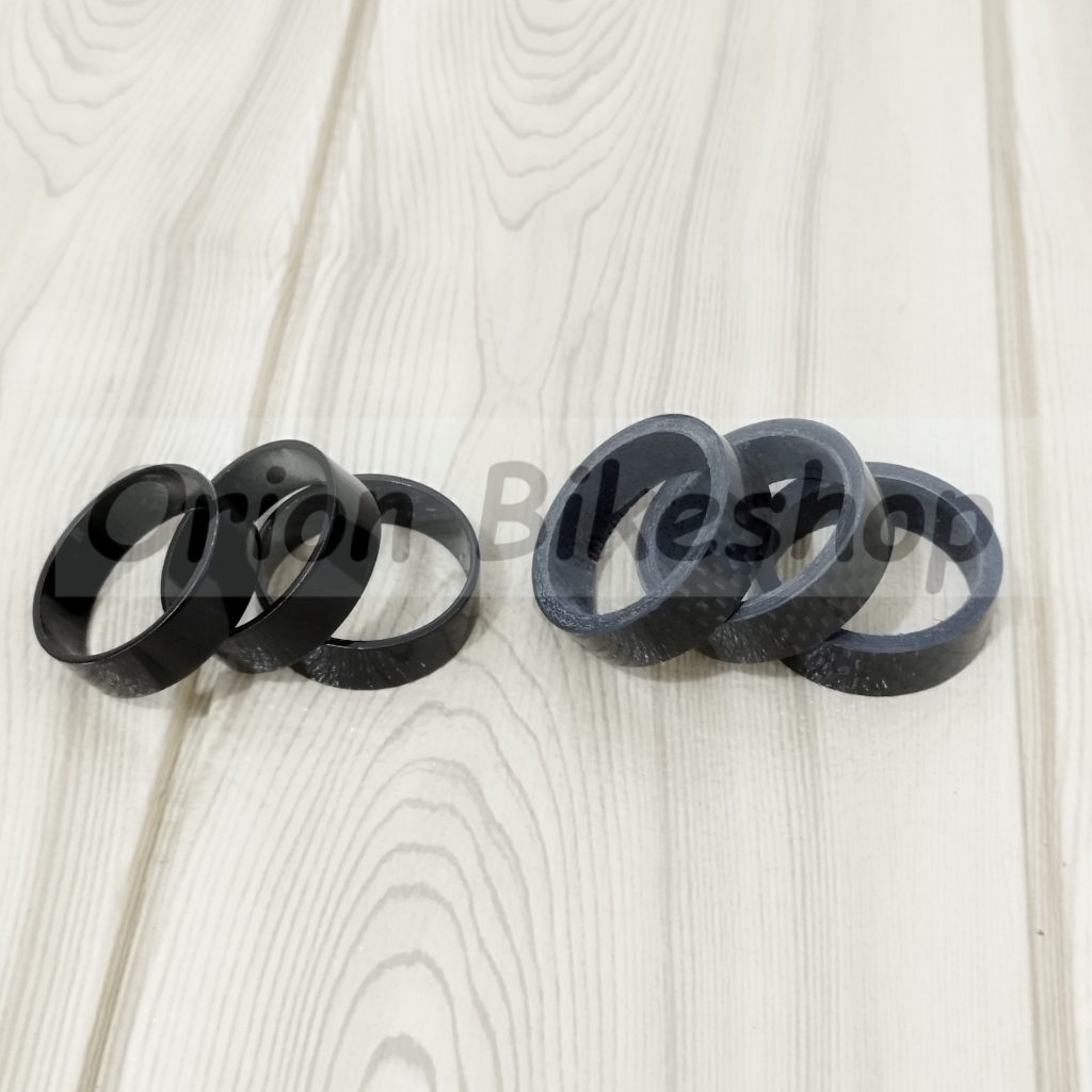 Carbon Spacer Alloy Bike Headset Bicycle Stem Carbon Fiber Washer (3pcs ...