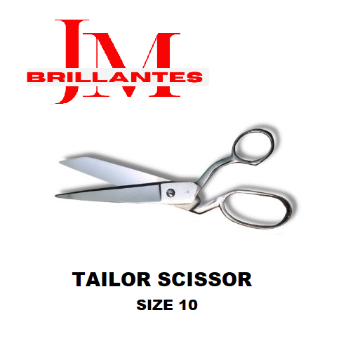 [BRILLANTES] Pure Asero Gunting Tailor Scissor Tailor Shear (10 Inches ...