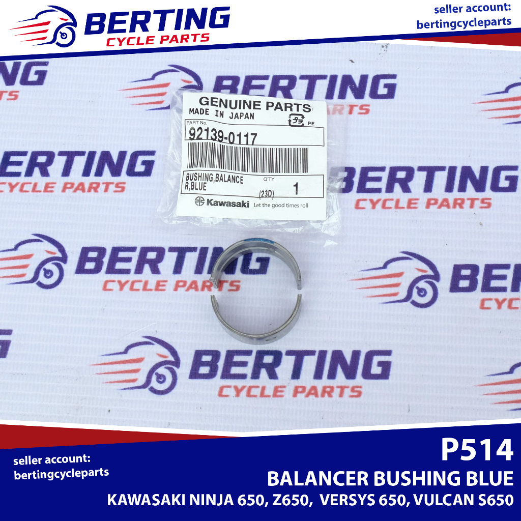 BUSHING BALANCER BLUE Ninja 650 Z650 Versys 650 Vulcan S650 Genuine ...