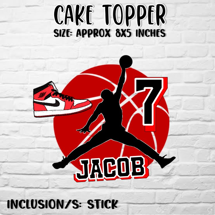 Jordan theme cake topper | Shopee Philippines