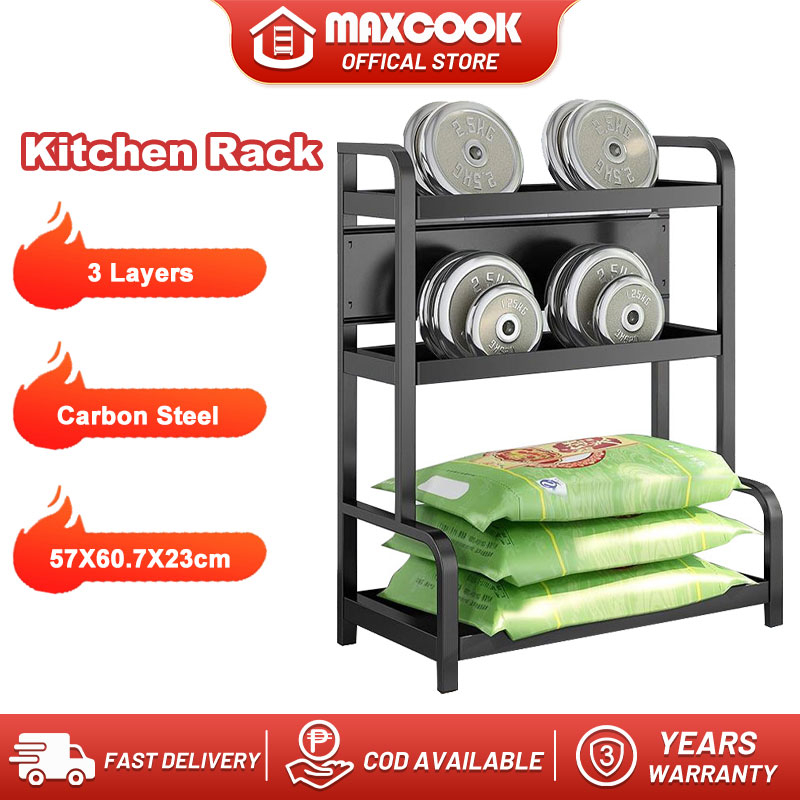 MAXCOOK Kitchen Rack Seasoning Bottle Storage Fantastic Seasoning Box ...