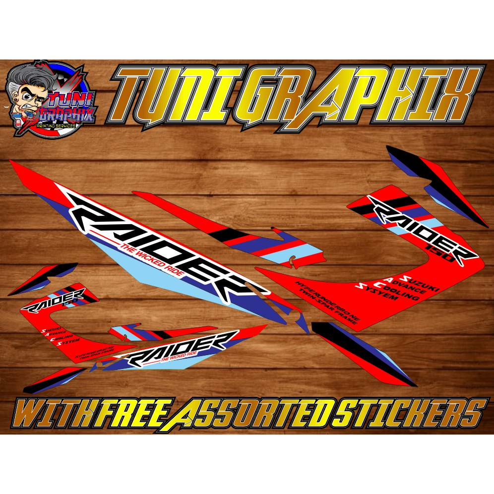 RAIDER 150 CARB BMW STICKER DECALS | Shopee Philippines