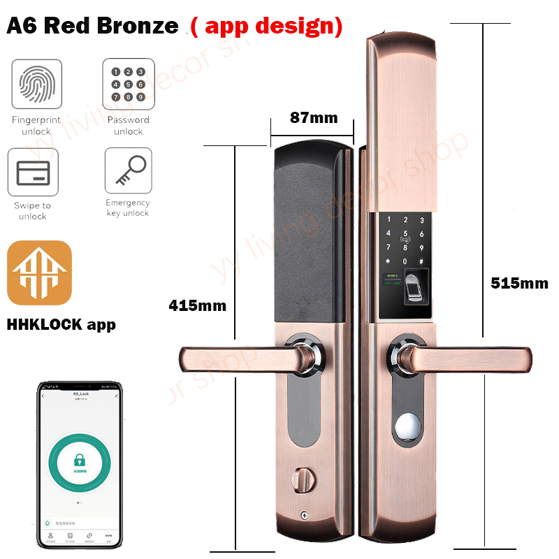 Smart Lock Fingerprint/IC card/Passcode/Keyboard Remote Electronic ...