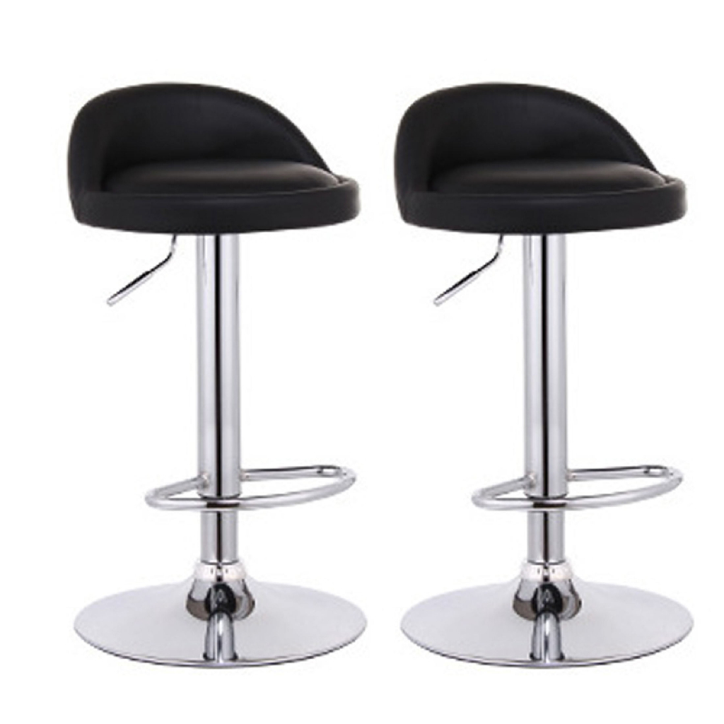 2 Pcs Bar Stool Chair Modern Lifestyle Person Air Lift Adjustable High ...