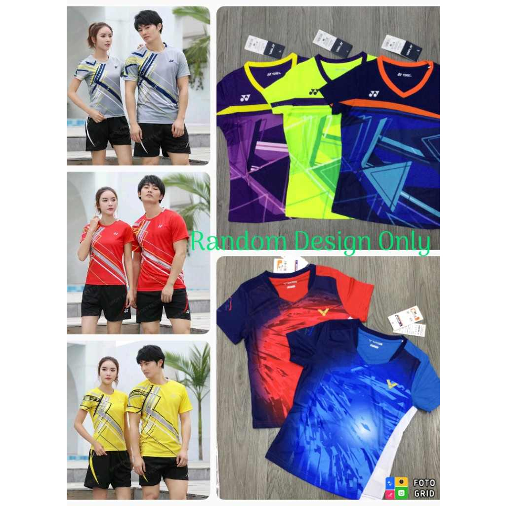 NEW MENS SUBLIMATION JERSEY VICTOR/YONEX BADMINTON CLOTHING T-SHIRT ...