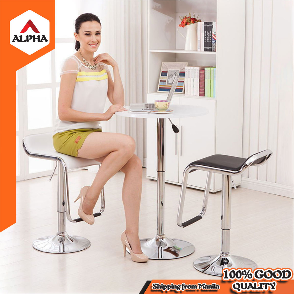2PCS High Bar Stools Adjustableupand Downrotating High Chairs Household ...