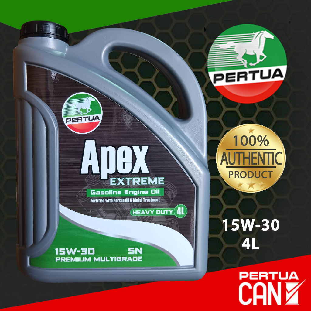 PERTUA Apex Extreme Gasoline Engine Oil 15W-30 4L | Shopee Philippines
