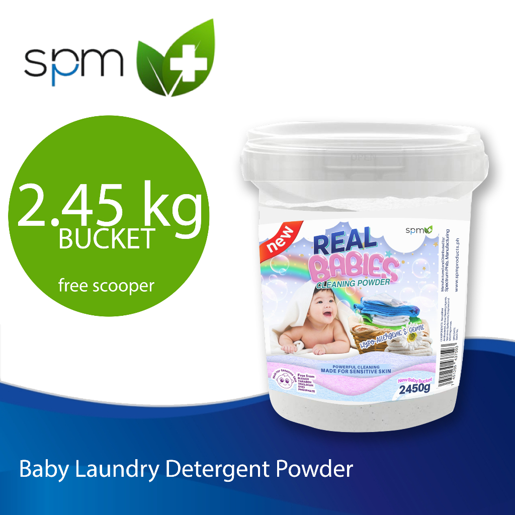 REAL Babies Detergent Powder 2.45 kg Bucket with Scoop | Shopee Philippines