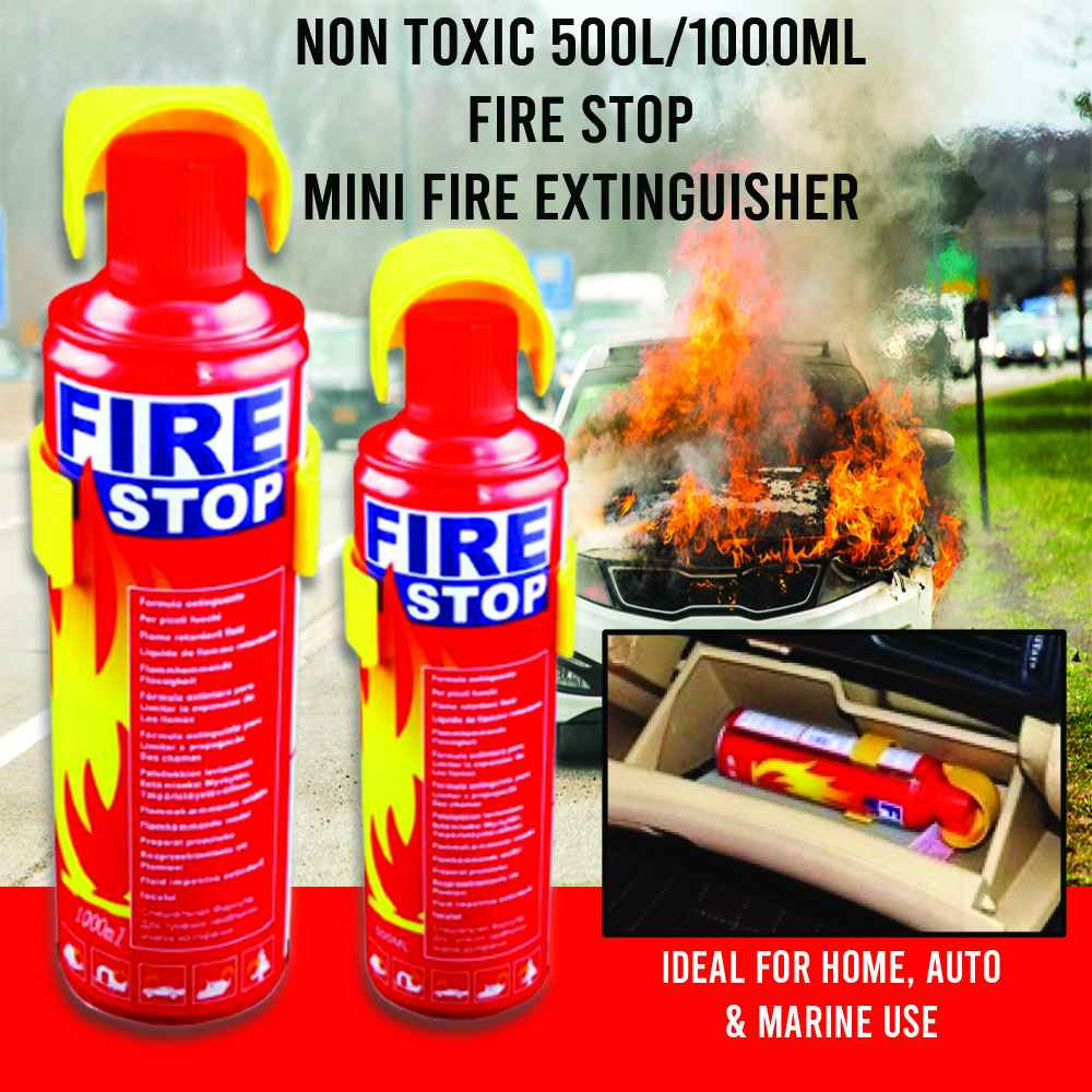 Fire Stop 500ml & 1000ml - Original Portable Mini Car Stop Fire ...
