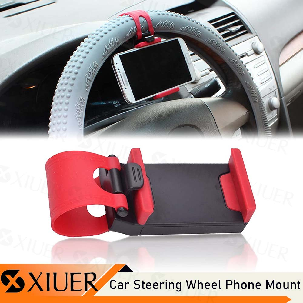 Car Steering Wheel Phone Holder Universal Auto Phone Mount Clip Hand ...