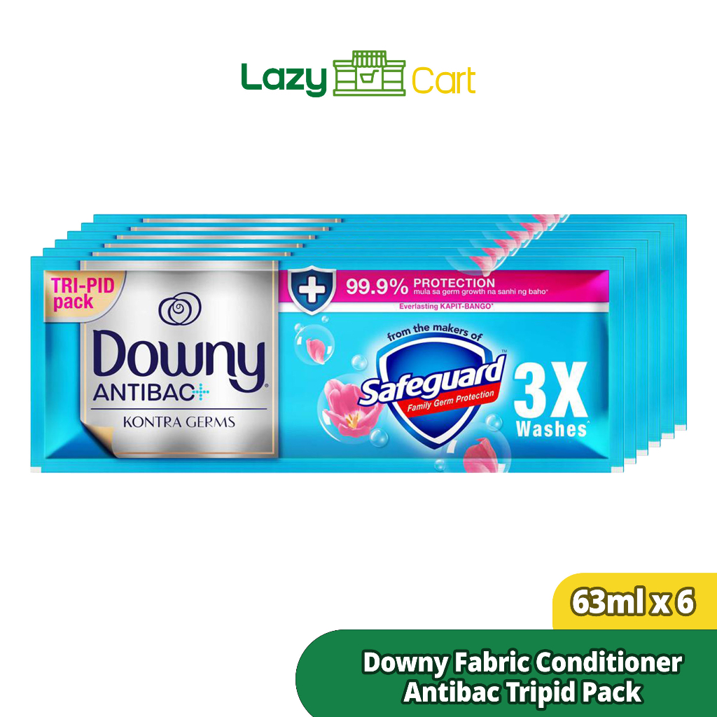 Lazycart Downy Fabric Conditioner Antibac Tri-pid (Blue) 6PCS/63ML ... Lazycart Downy Fabric Conditioner Antibac Tri-pid (Blue) 6PCS/63ML ...