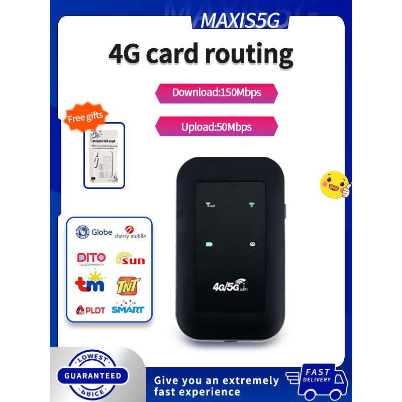 H806 Wireless Router 4G LTE 5G Mini Modem-150Mbps Mobile Broadband WiFi ...