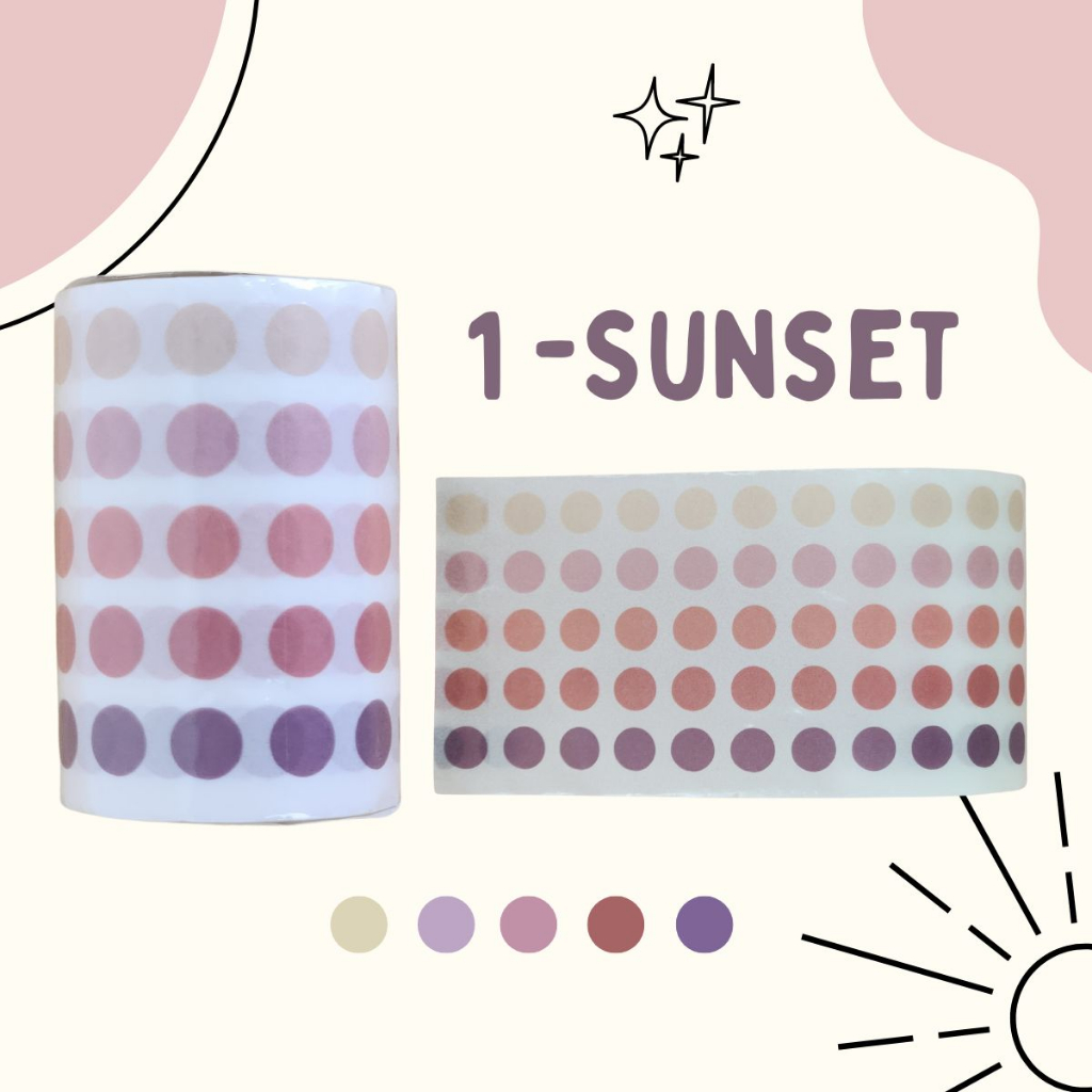 Decorative Tape Dot Masking Washi Tape 1 Roll / 1500 Dots DIY ...