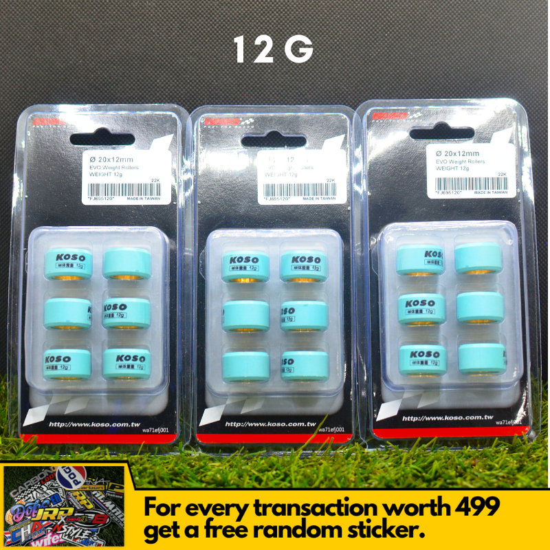 KOSO Evo Flyball (20x12) and KOSO black Flyball NMAX/AEROX/M3/GRAVIS ...