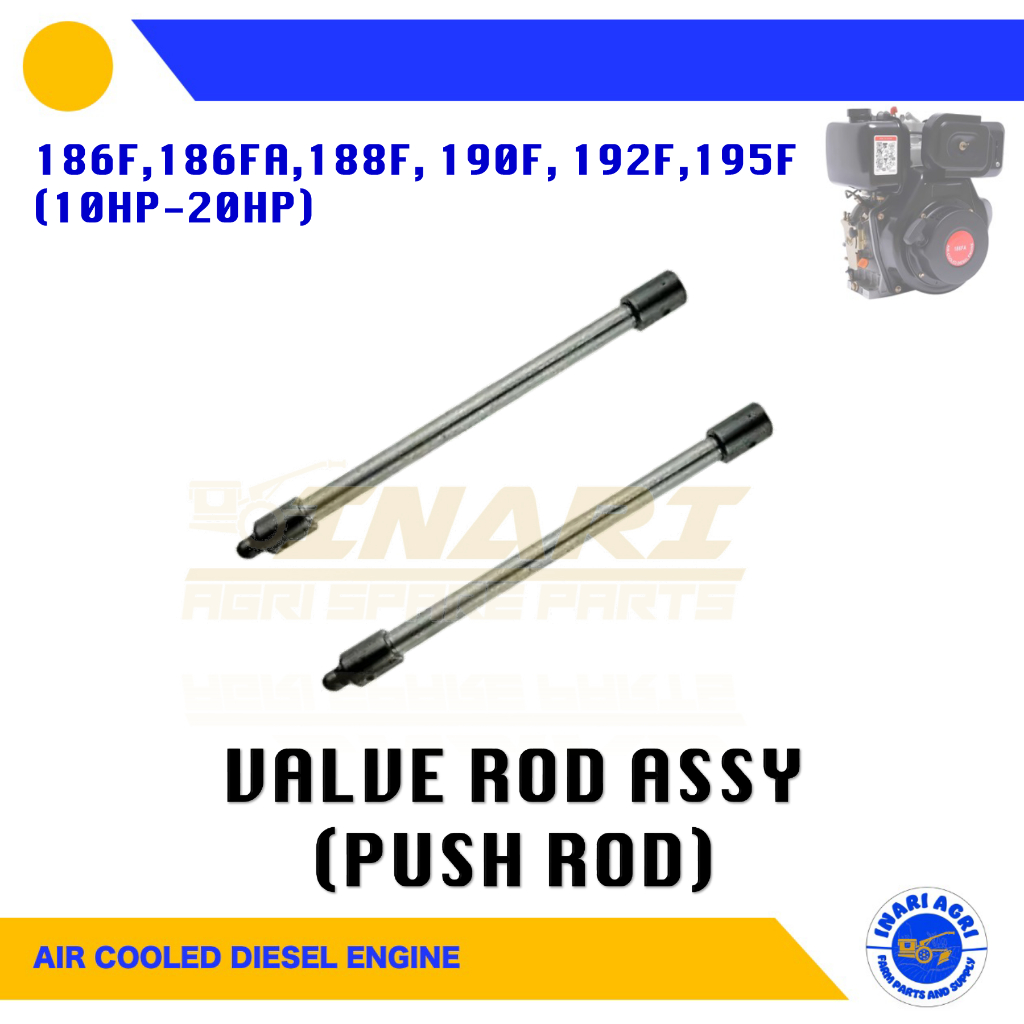 VALVE PUSH ROD 186F 186FA 188F 10HP 12HP 14HP 16HP AIR COOLED DIESEL ...