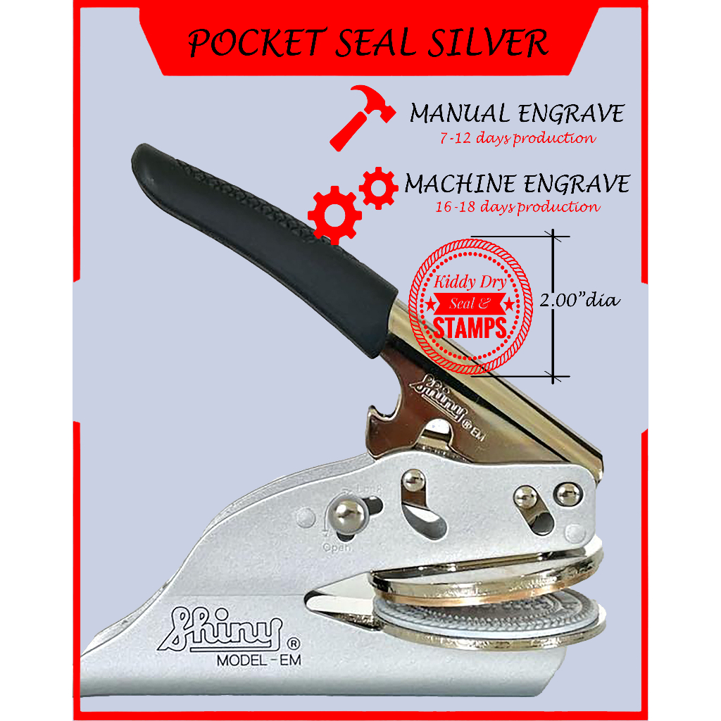 Pocket Dry Seal Silver | Civil Engr., Architect, Master Plumber, etc ...