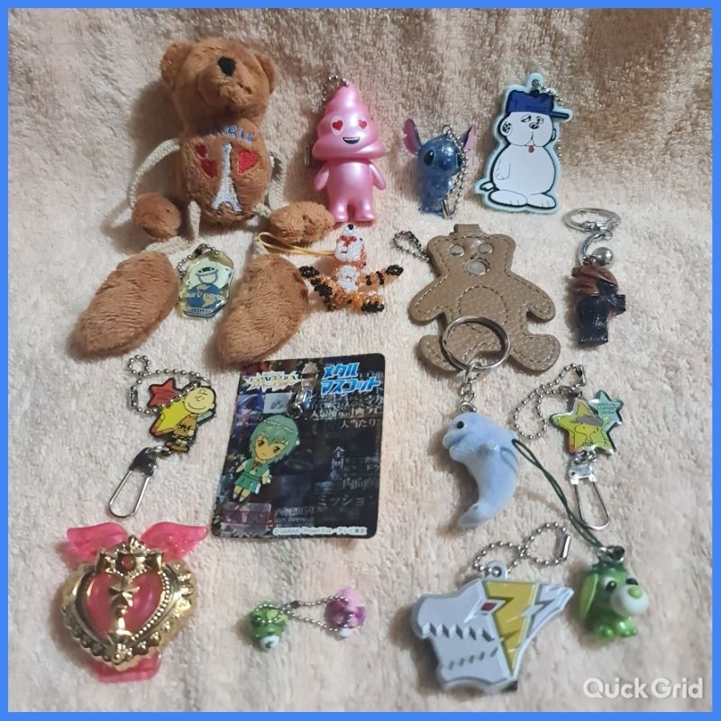 19 Pesos Assorted Preloved Keychains / Charms / Plushy / Pins from ...