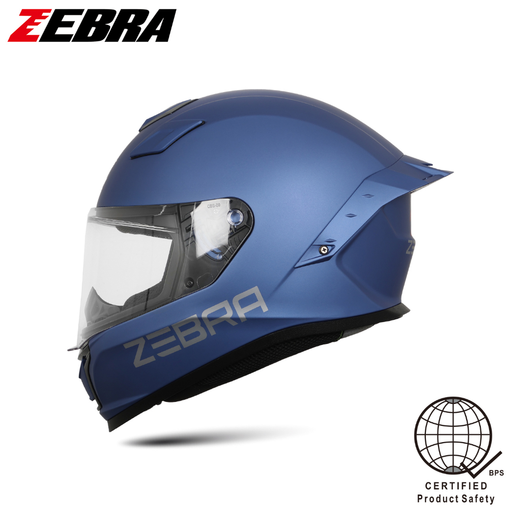 ZEBRA FF655 Plain Color Motorcycle Helmets Full Face Single Visor ...