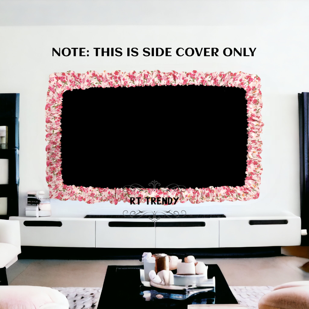 FASHIONABLE CLOTH DUST SIDE COVER FOR TV TELEVISION SMART LED (NO ...