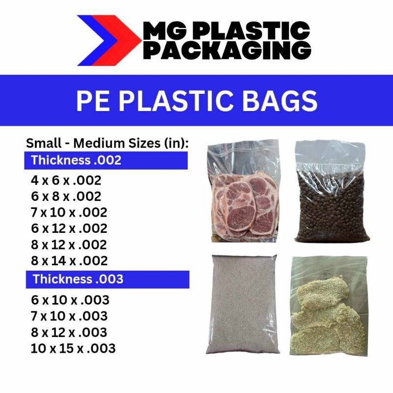 PE plastic bags 500pcs per pack | Shopee Philippines