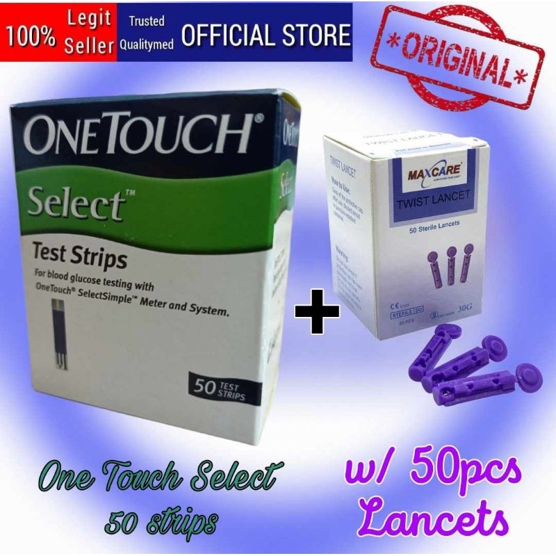 One Touch Select 50s plus 50pcs Lancets | Shopee Philippines