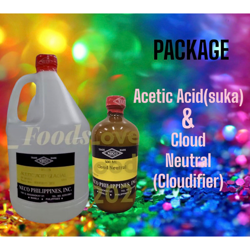 VINEGAR SET [ACETIC ACID GLACIAL (VINEGAR/SUKA) gal/gallon (PURE ...
