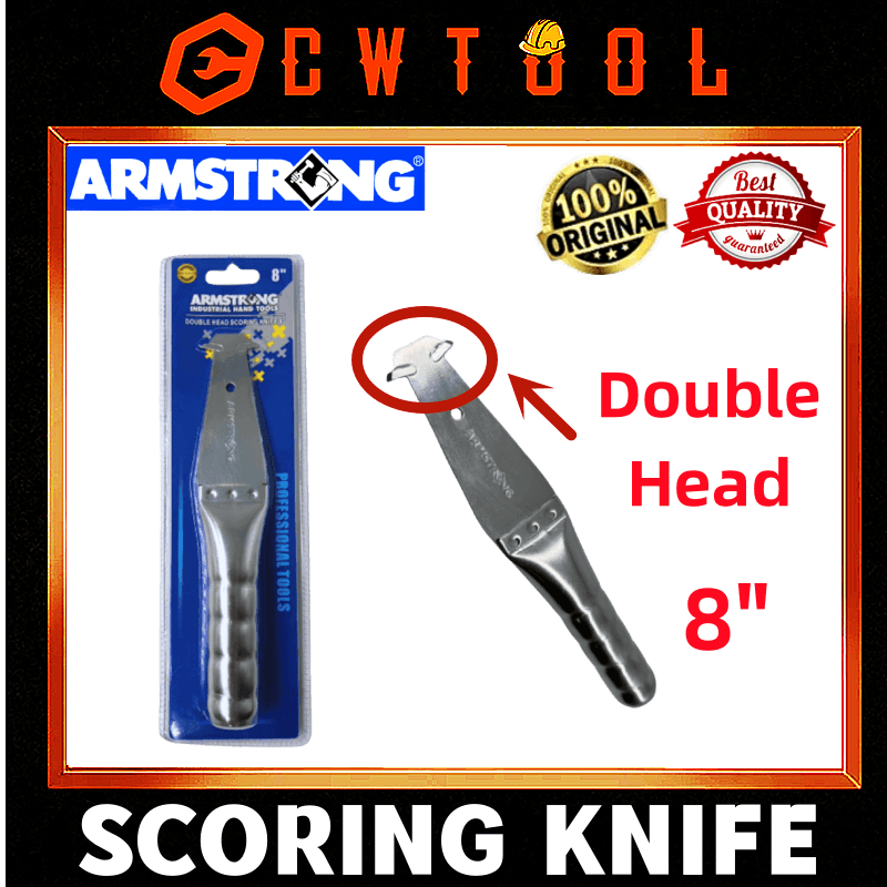 ARMSTRONG Scoring Knife Double Head 8" Fiber Cement Board Cutter ...